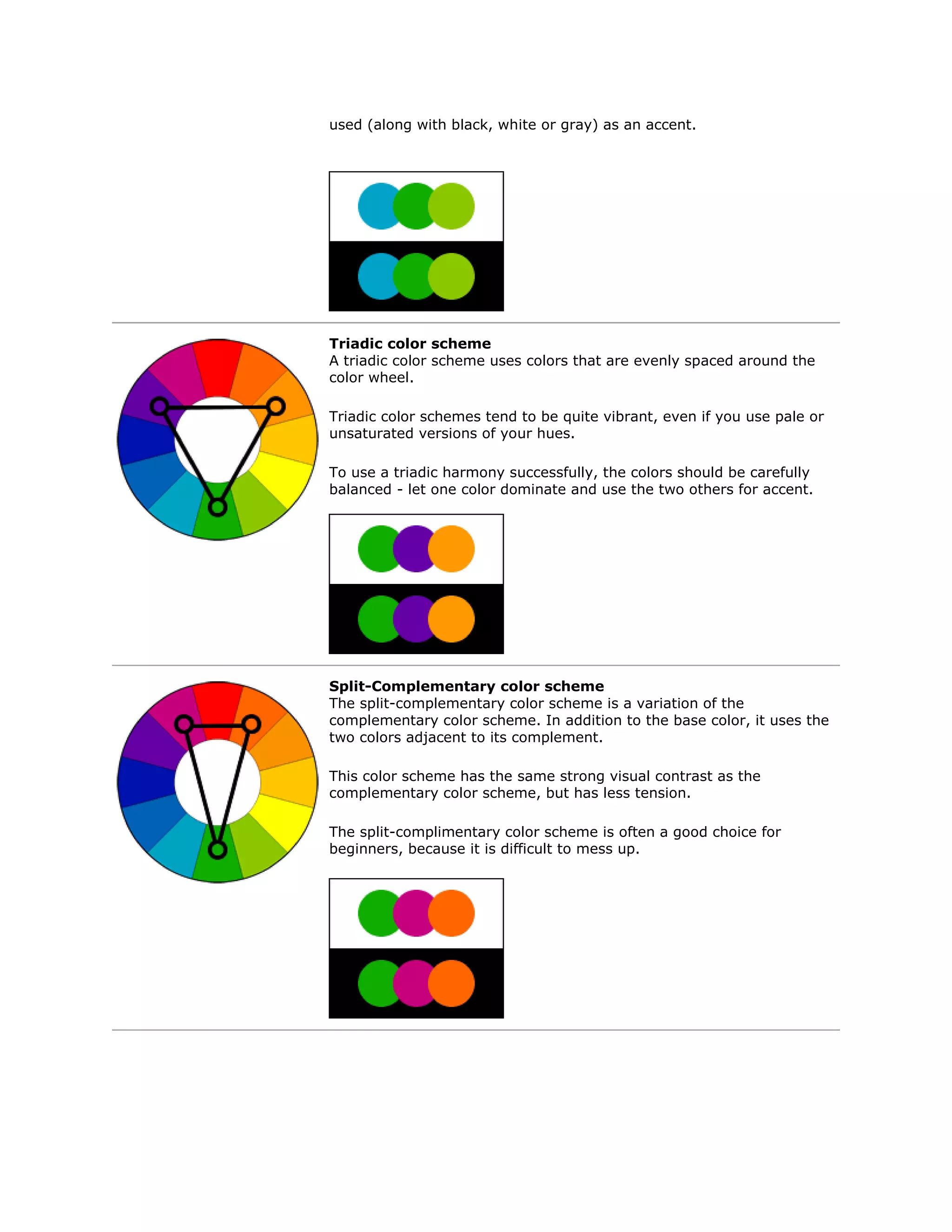 Color schemes pdf | PDF
