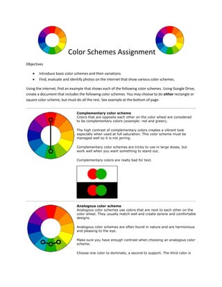 Color schemes pdf | PDF