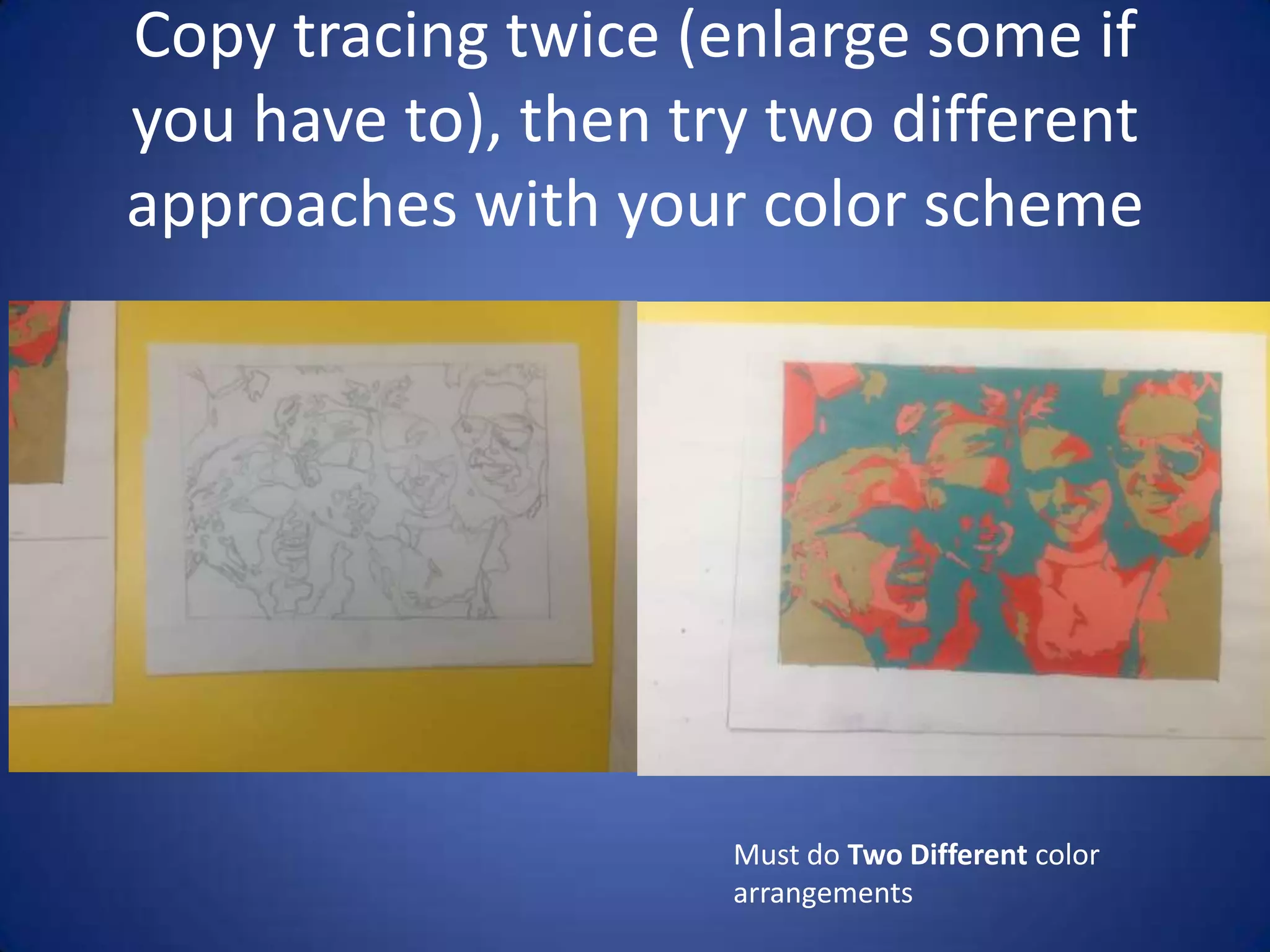 Color schemes painting project steps | PPT