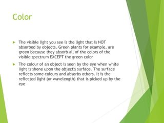 Chemistry Of Colors | PPTX