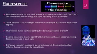 Color science and optics, PROSTHODONTICS | PPTX