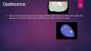 Color science and optics, PROSTHODONTICS | PPTX