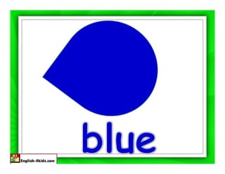 Colors flashcards | PDF