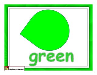 Colors flashcards | PDF