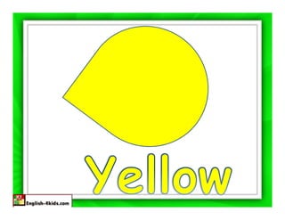 Colors flashcards | PDF