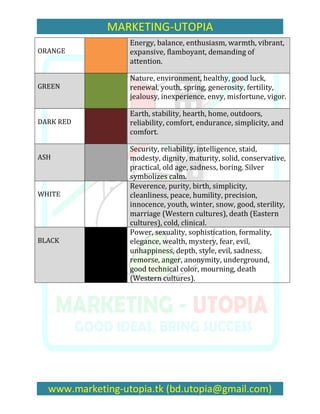 Colors meaning | PDF