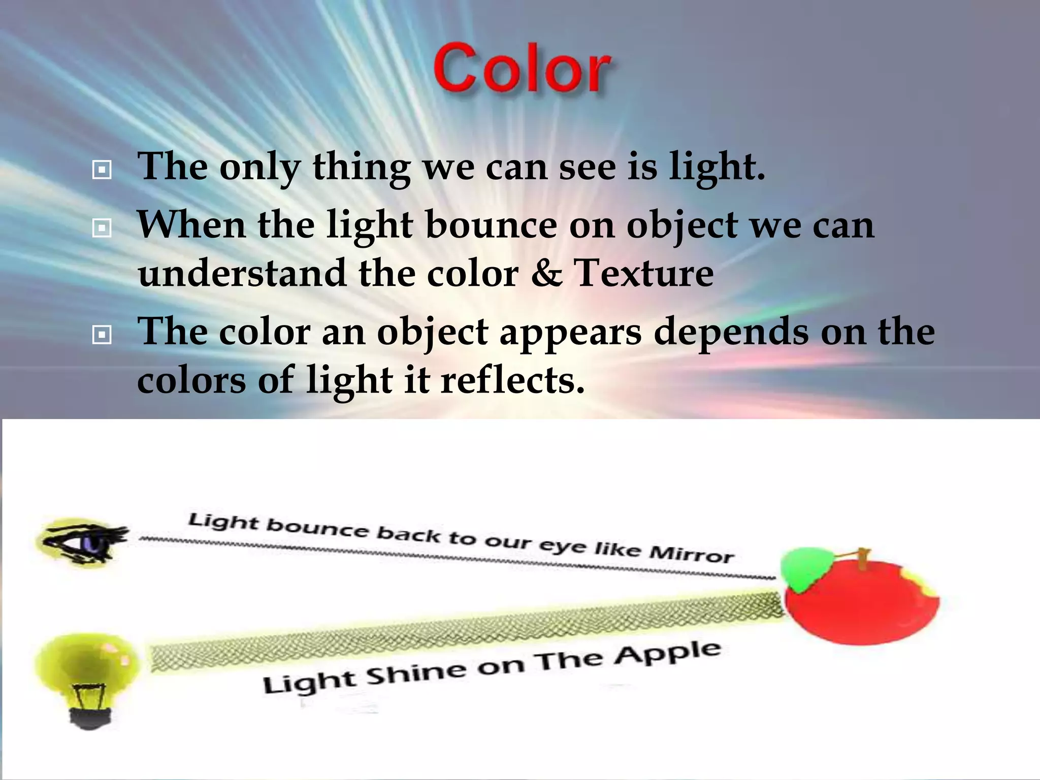 Colors of light (Grade 8) | PPTX