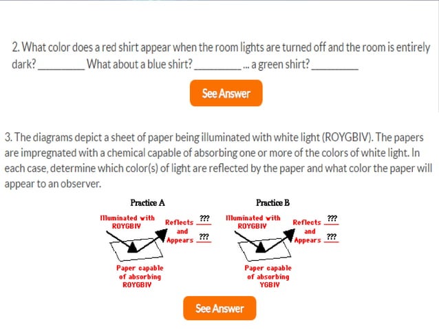 Colors of light (Grade 8) | PPTX