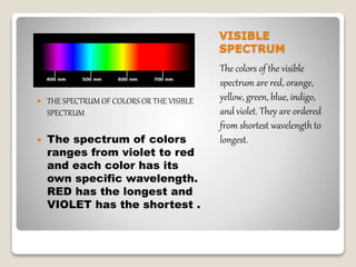 COLORS OF LIGHT.pptx GRADE 8 SCIENCE (quarter1) | PPTX