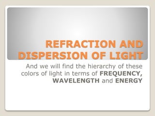 COLORS OF LIGHT.pptx GRADE 8 SCIENCE (quarter1) | PPTX