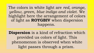 Science 8 - Colors of light presentation | PPTX