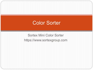 Color sorter | PPTX