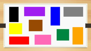 COLORS Presentation for Grade 1 to 3 with Quiz | PPT