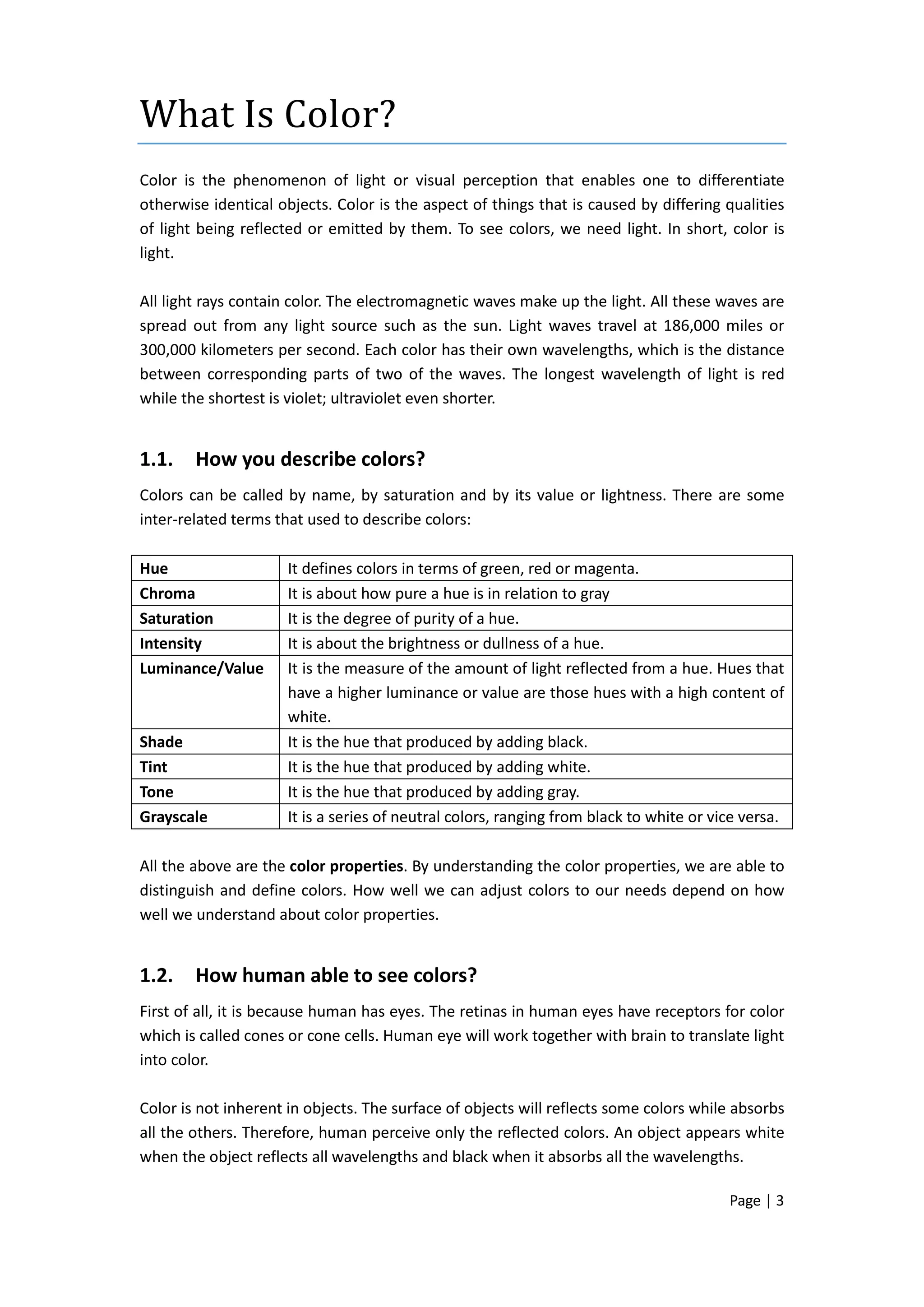 Color Study Journal | PDF