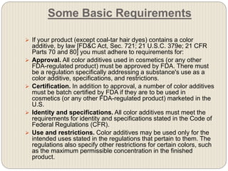 Colors used in cosmetics | PPTX
