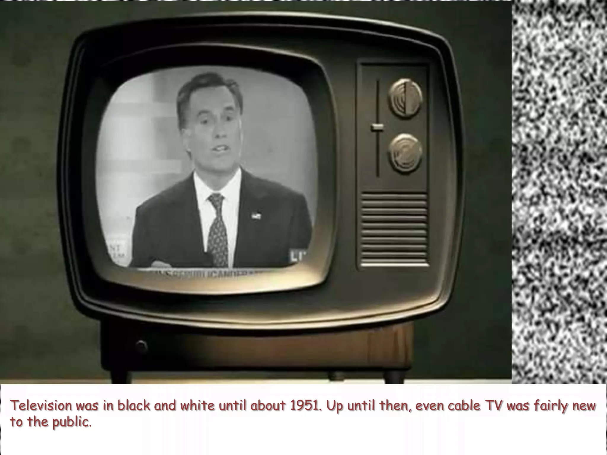 History of Color Television Comic | PPTX
