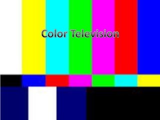 History of Color Television Comic | PPTX