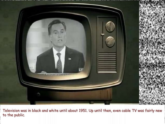 History of Color Television Comic | PPT