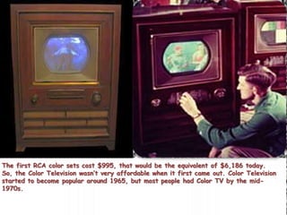 History of Color Television Comic | PPTX