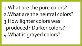 Color theory | PPTX