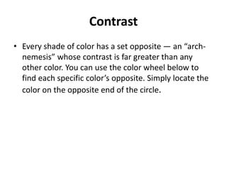 Color theory In UI | PPTX