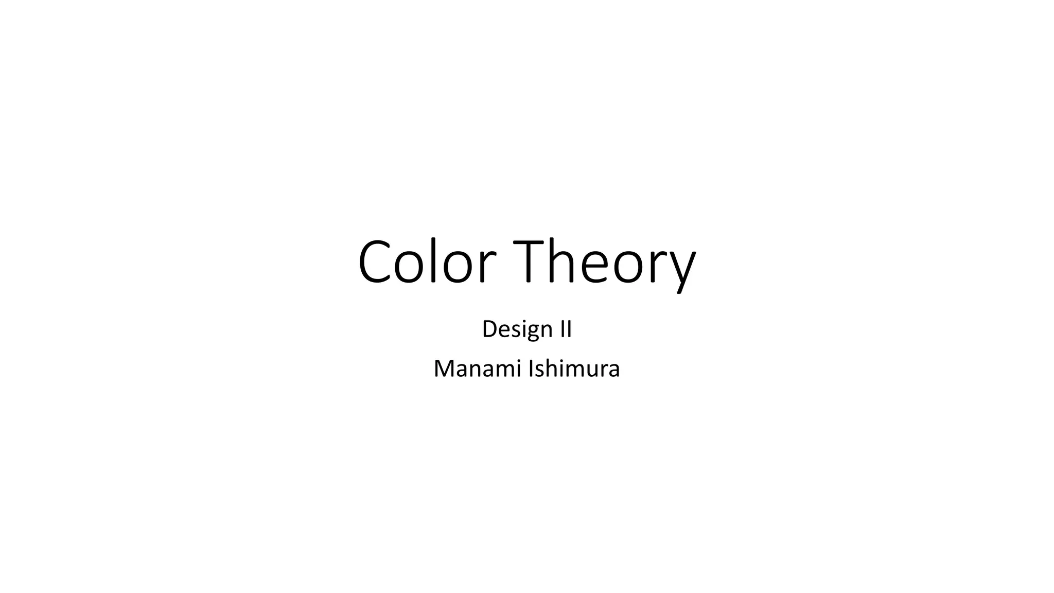 Color theory | PPT