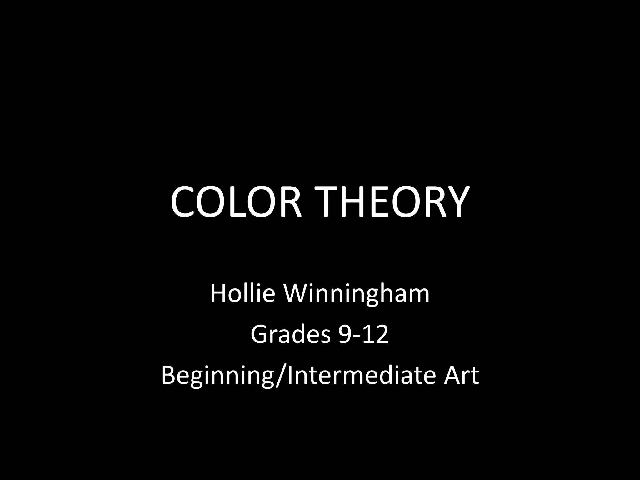 Color theory | PPT