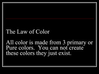 Color theory coach certification | PPT