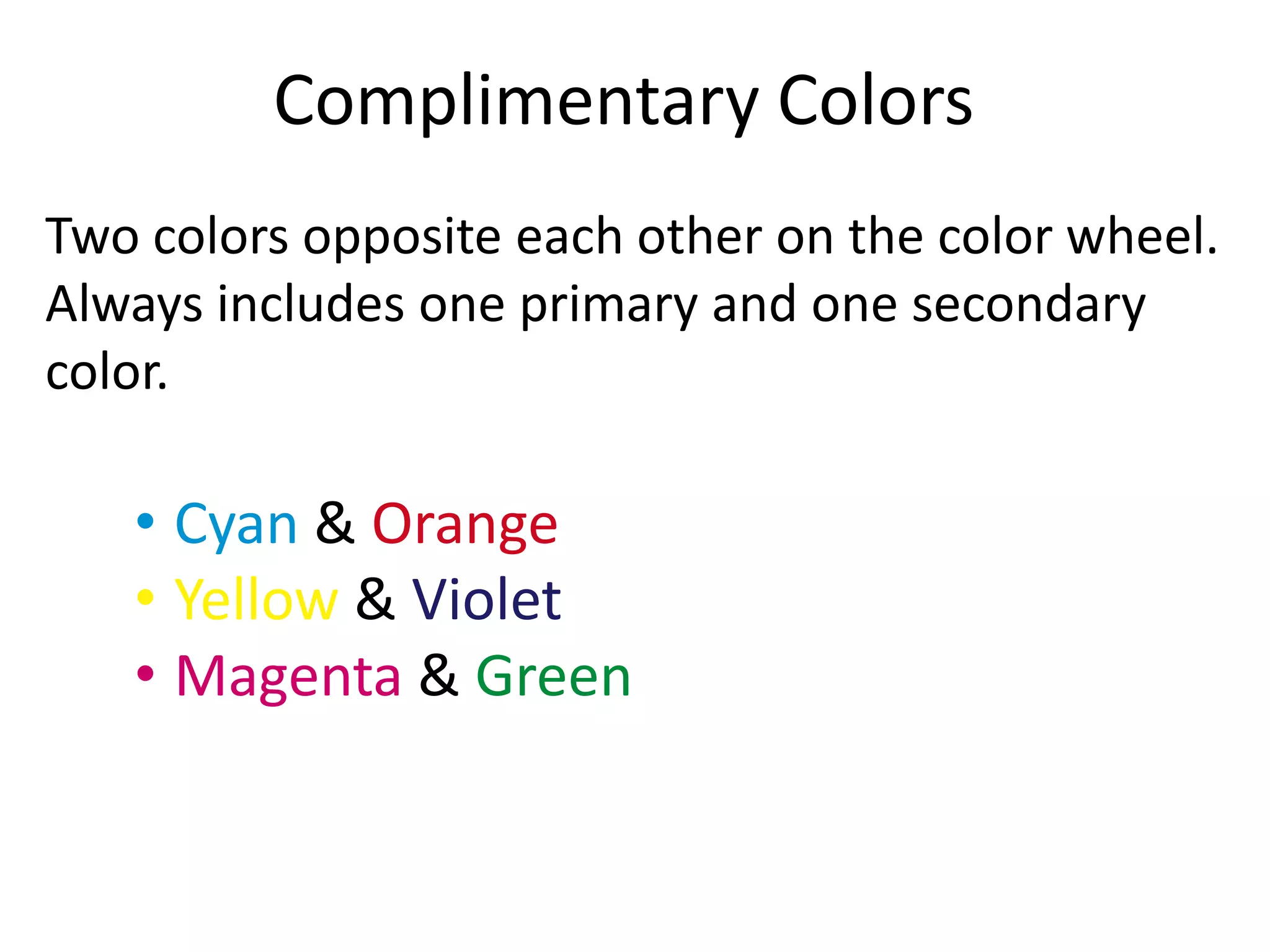 Intro to Color theory for High School | PPT