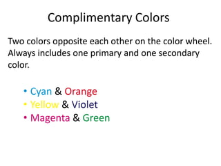 Intro to Color theory for High School | PPTX