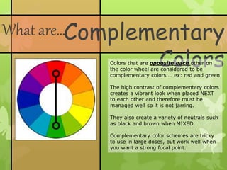 AHSArt: Color theory Drawing + Painting | PPTX