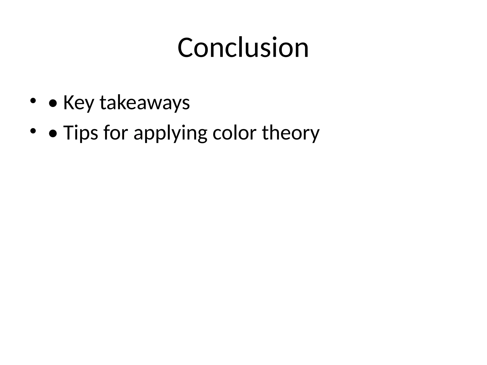 color theory graphic design course work | PPTX