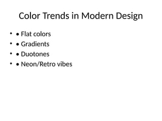 color theory graphic design course work | PPTX