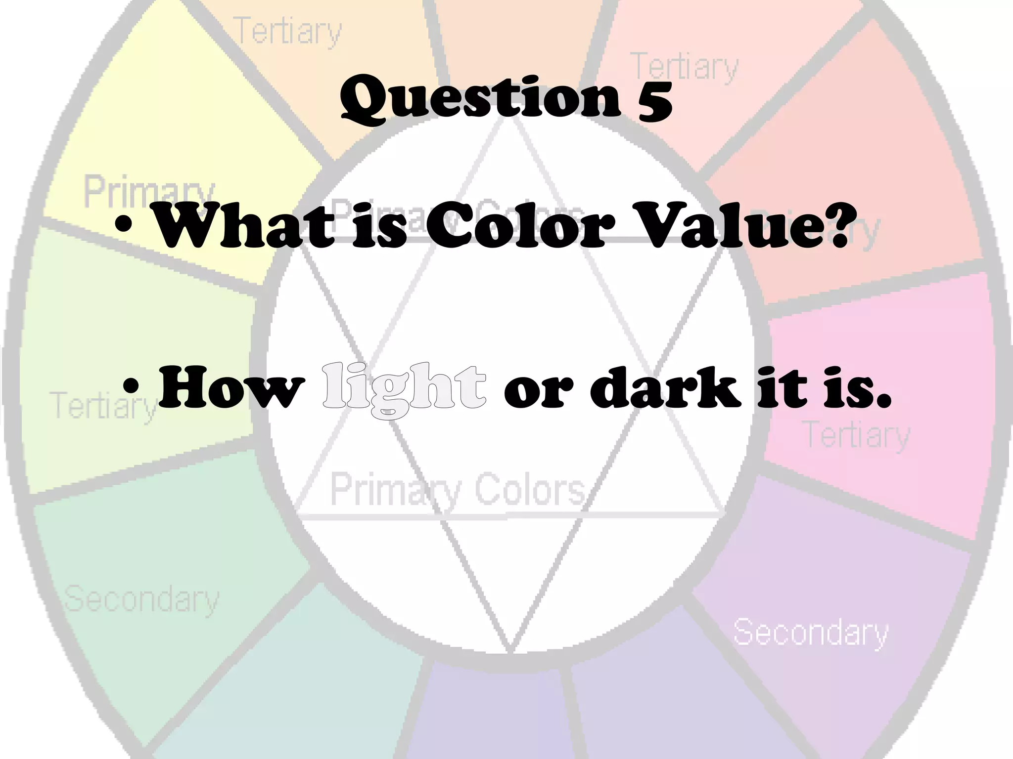 Color Theory Quiz | PPTX