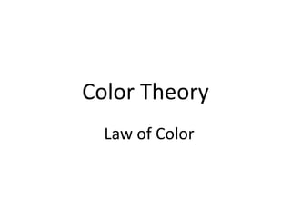 Color Theory | PPTX