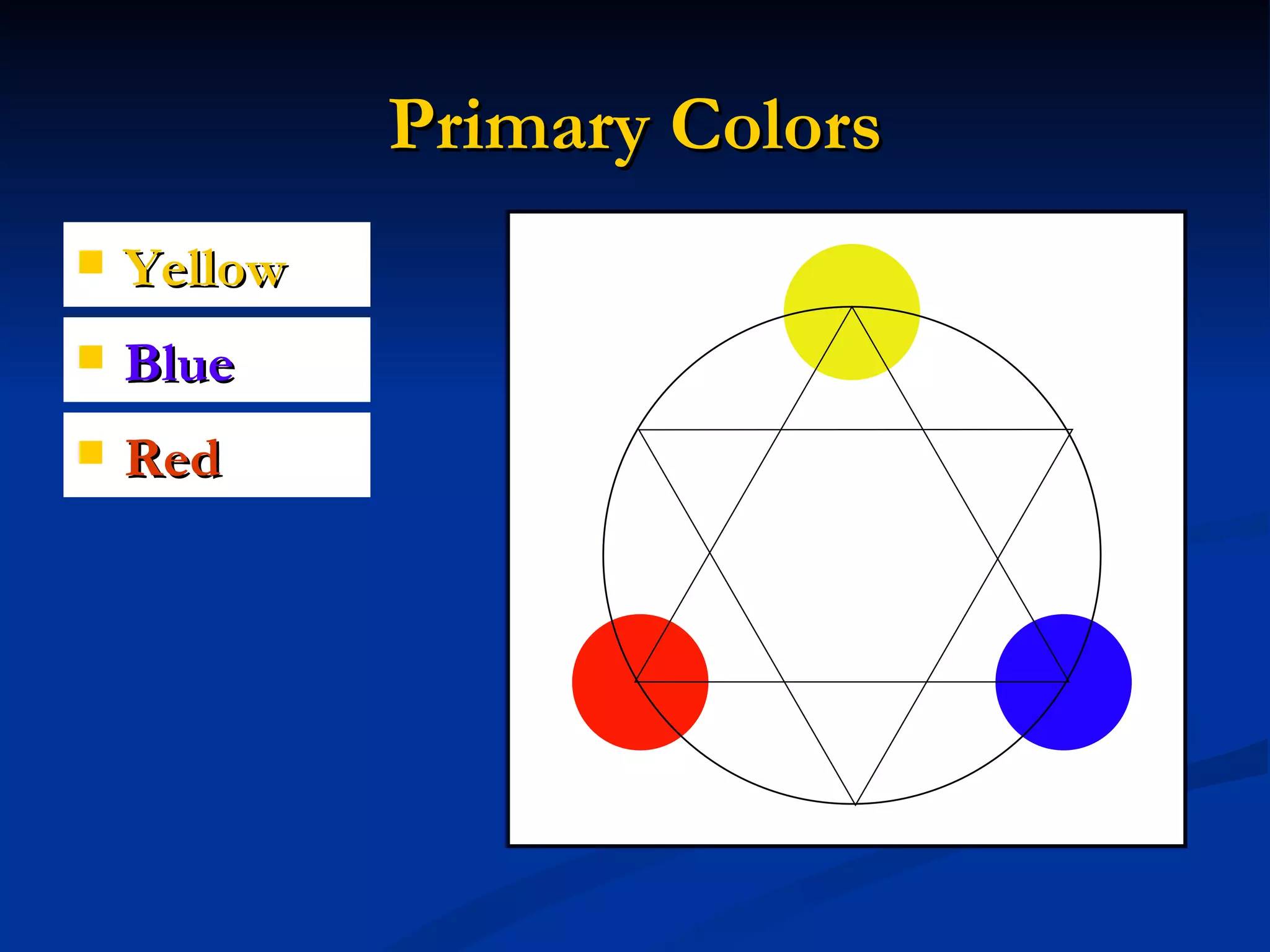 Color theory vocabulary | PPT | Science