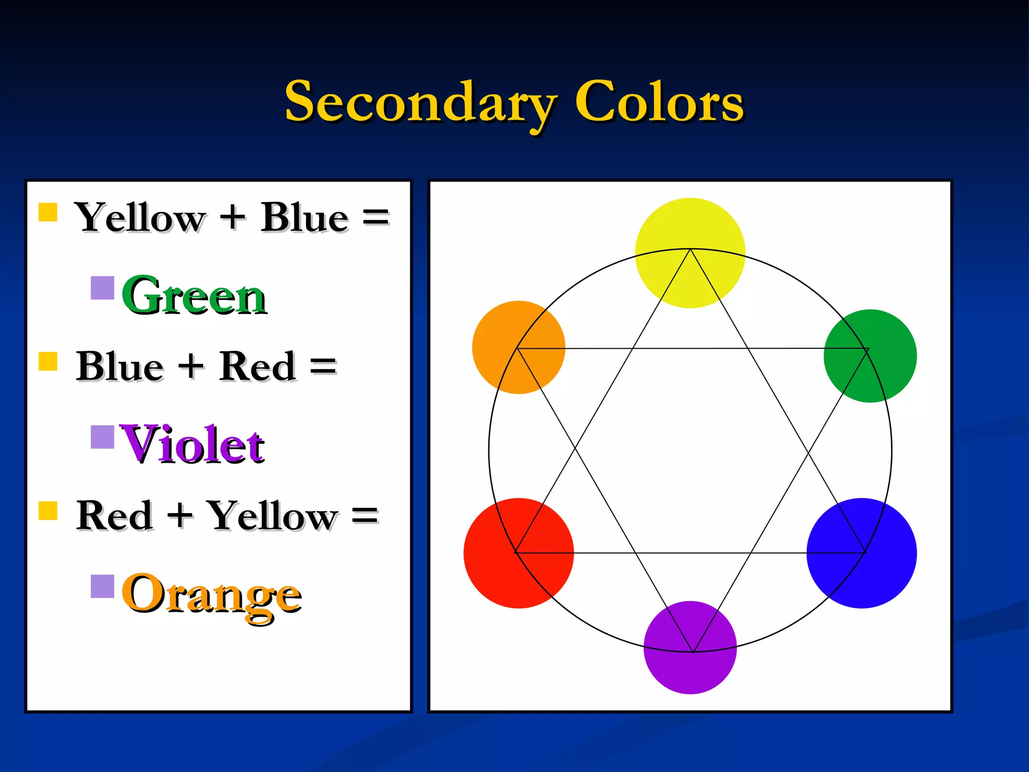Color theory vocabulary | PPT | Science