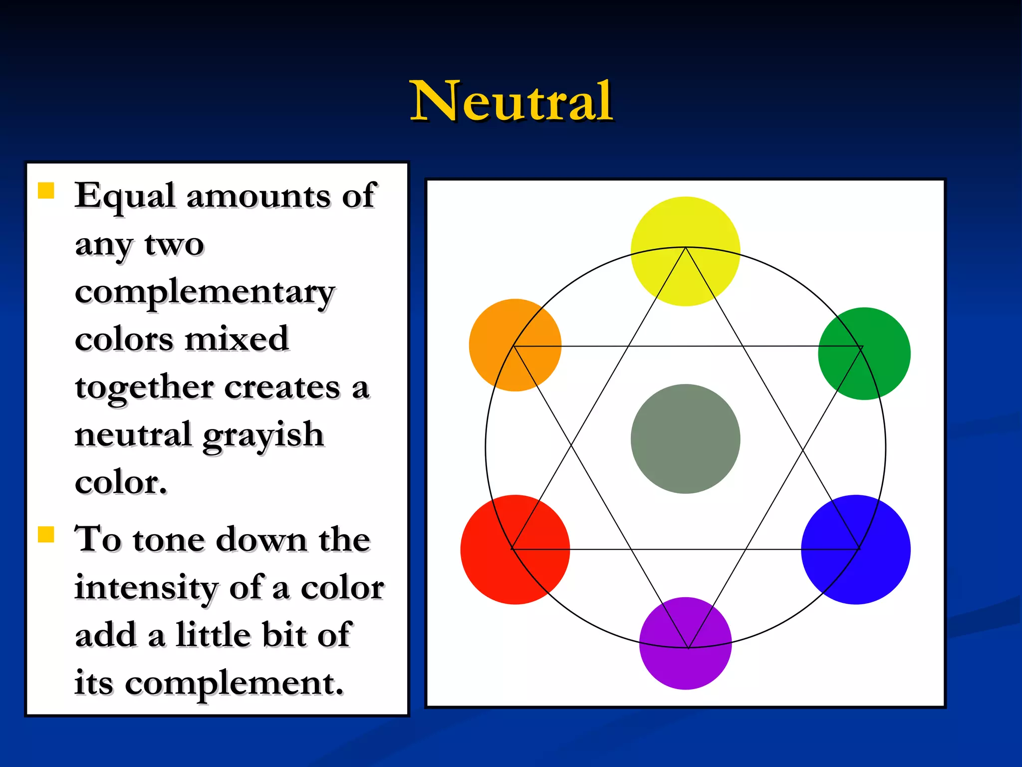 Color theory vocabulary | PPT | Science