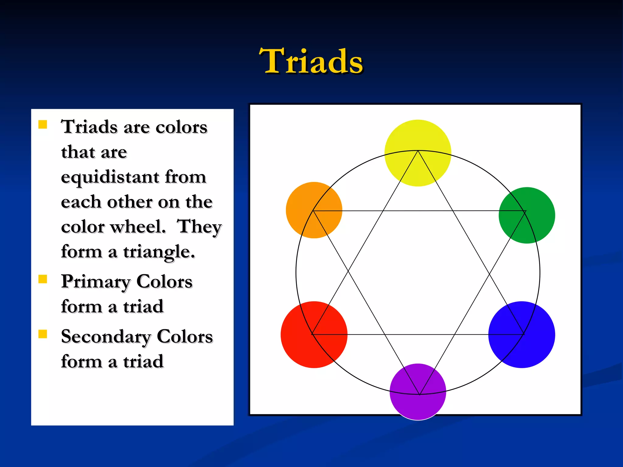 Color theory vocabulary | PPT | Science