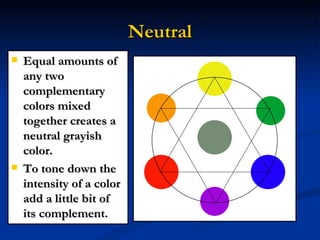 Color theory vocabulary | PPT | Science