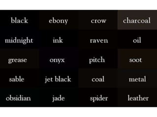 Color Thesaurus | PPTX