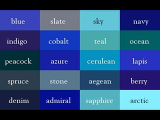 Color Thesaurus | PPTX