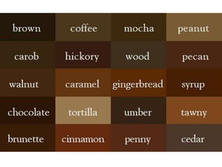 Color Thesaurus | PPTX