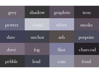 Color Thesaurus | PPTX