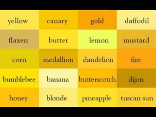 Color Thesaurus | PPTX