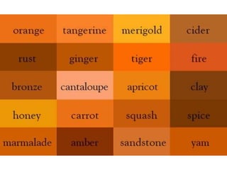 Color Thesaurus | PPTX