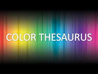 Color Thesaurus | PPT