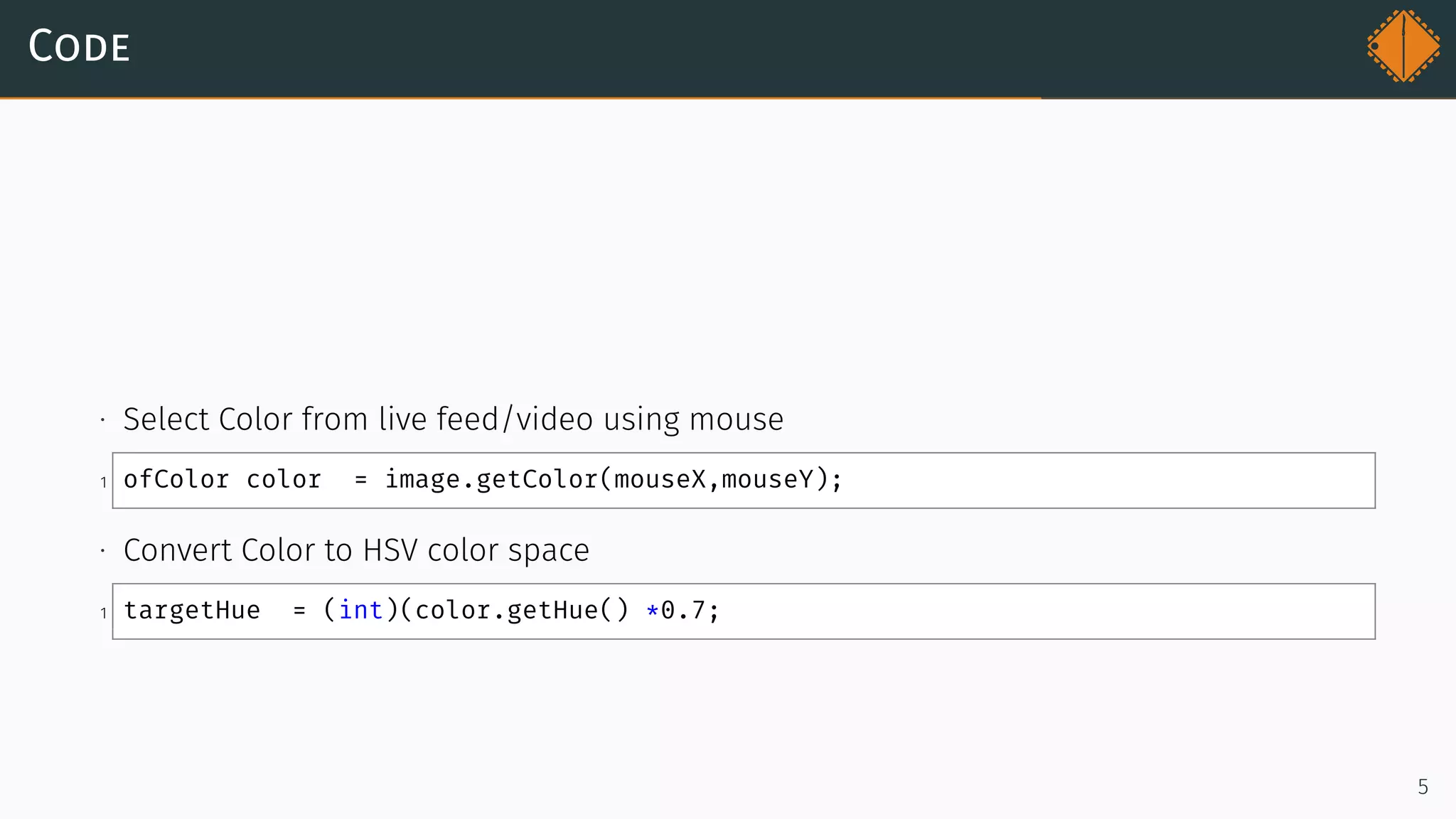 Color tracking | PPT