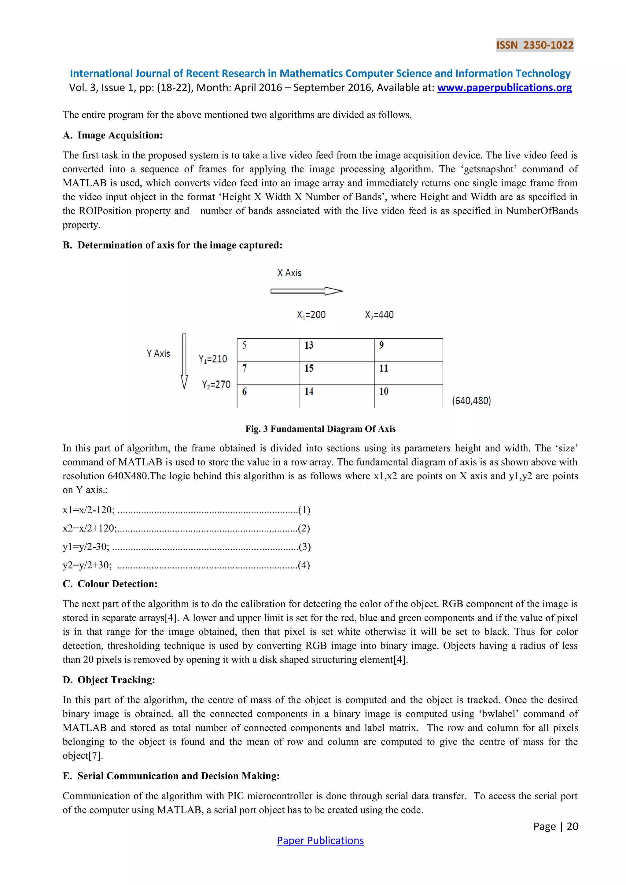 Color Tracking Robot | PDF