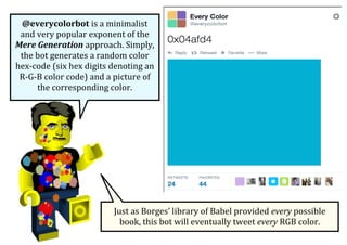 Colorful Twitterbots | PPT